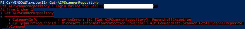 Azure – Azure Information Protection Scanner management
