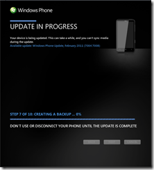 Windows Phone–Update installation steps