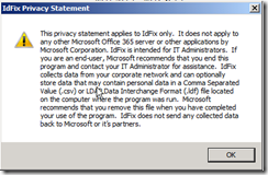 Office 365 - IdFix DirSync Error Remediation Tool