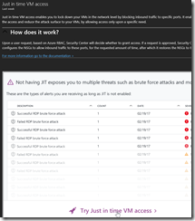Azure – Just In Time Virtual Machine access (preview)