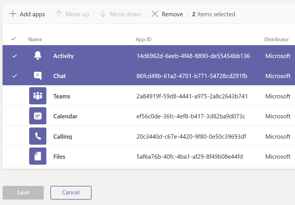 Teams – You can now manage Teams Apps