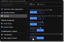 Azure – Azure AD B2B now supports one time password (preview)