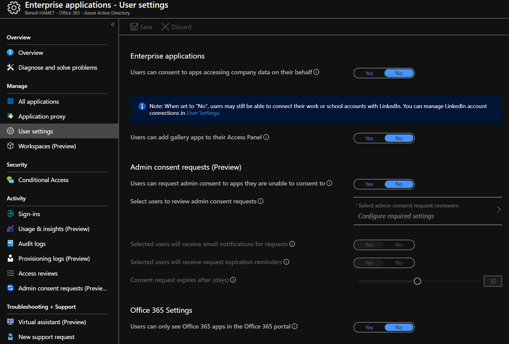 Azure AD – You can now configure Admin Consent workflow