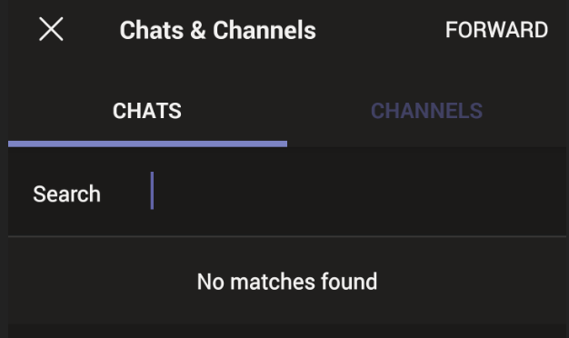 Teams – You can now forward message to another chat or channel (Android)