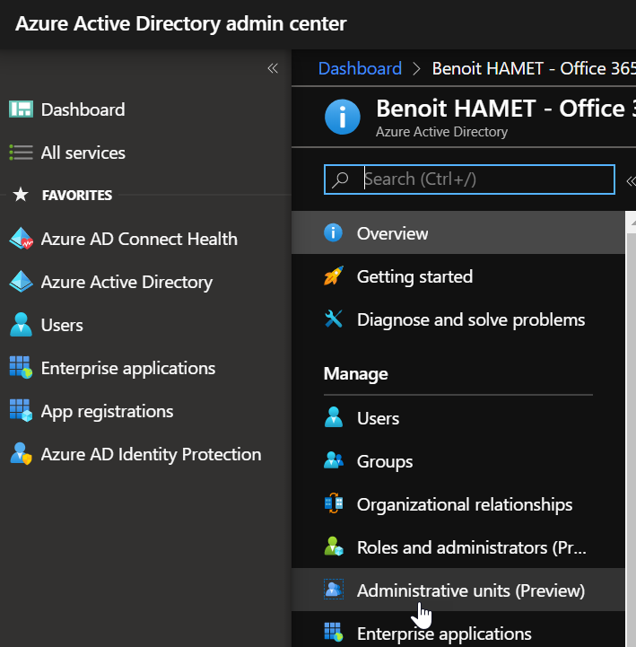 Azure AD – You can now manage the Azure AD Administrative Units using ...