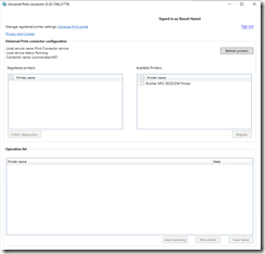 Azure – New cloud print experience (Universal Print) (Preview)