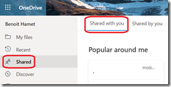 OneDrive – You can now add a shortcut to a shared content in your files