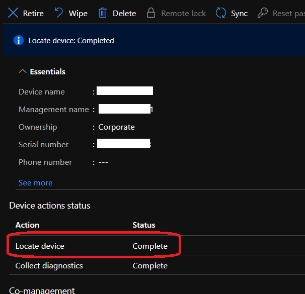 Intune – Administrators can now locate devices