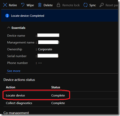 Intune – Administrators can now locate devices