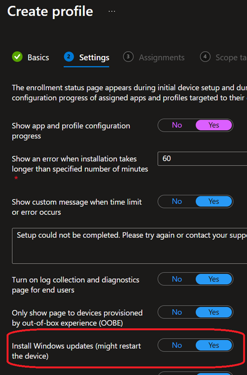 Intune – Windows Security Updates can now be installed during autopilot ...
