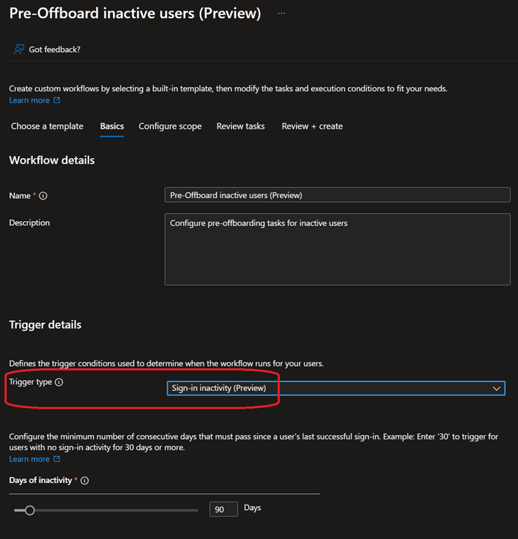Entra ID – Manage inactive users with Identity Lifecycle Workflow (preview)
